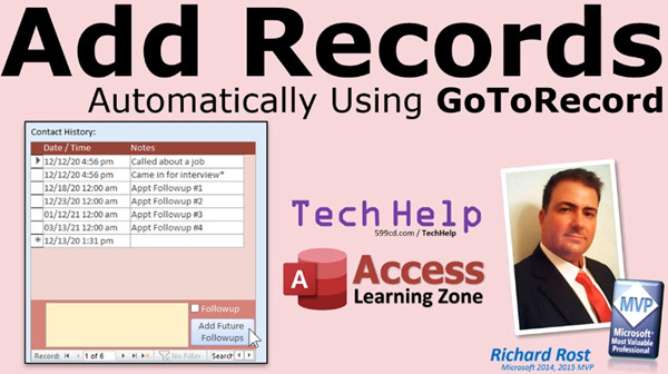 Add Records Automatically in Microsoft Access - Computer Learning Zone