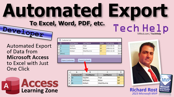 Automated Export From Microsoft Access To Excel