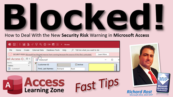 Blocked Security Warning in Microsoft Access - Computer Learning Zone