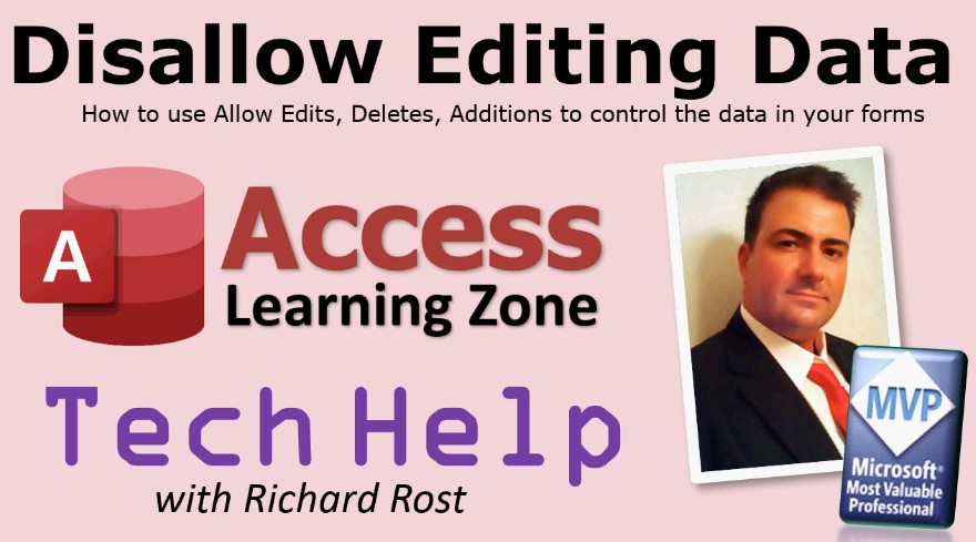 Disallow Editing Data in Microsoft Access - Computer Learning Zone
