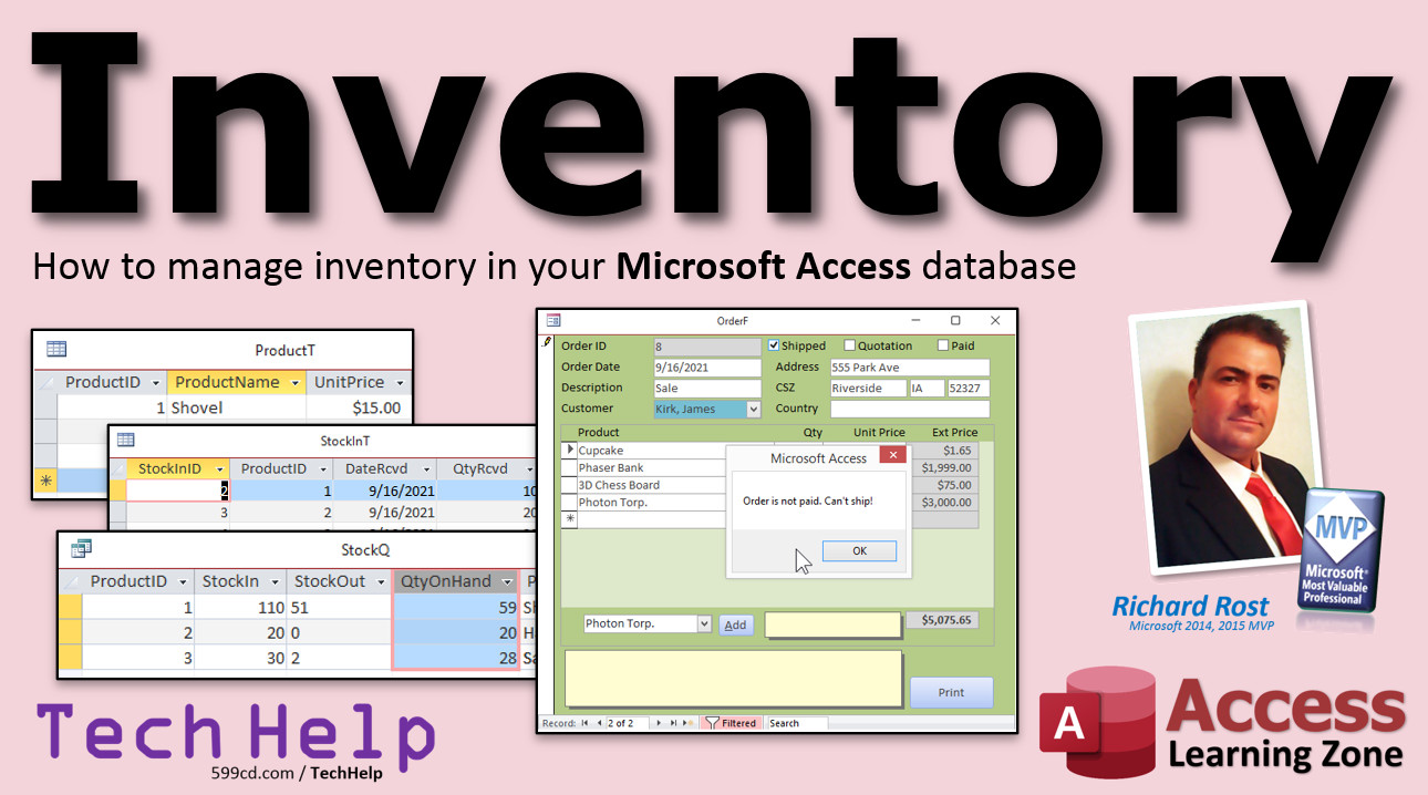 Inventory In Microsoft Access Computer Learning Zone