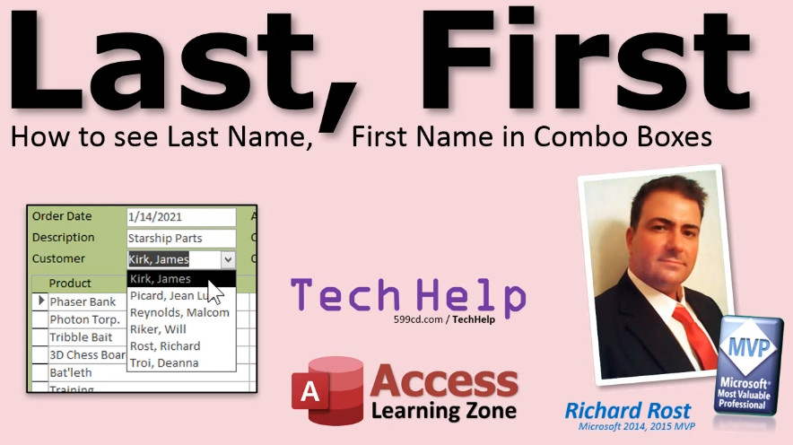 Last Name, First in Microsoft Access - Computer Learning Zone