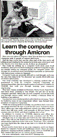 Amherst Bee Article - Computer Learning Zone