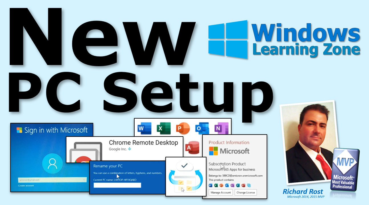New PC Setup - Computer Learning Zone