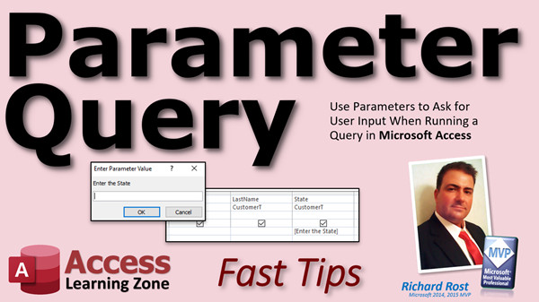 Parameter Query in Microsoft Access - Computer Learning Zone
