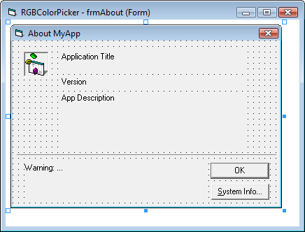 Microsoft Visual Basic 6 (VB6) Tutorial: RGB Color Picker