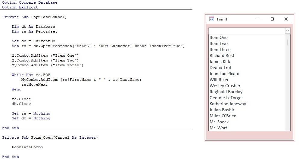 Hybrid Combo Box - Access Developer Forum - Computer Learning Zone