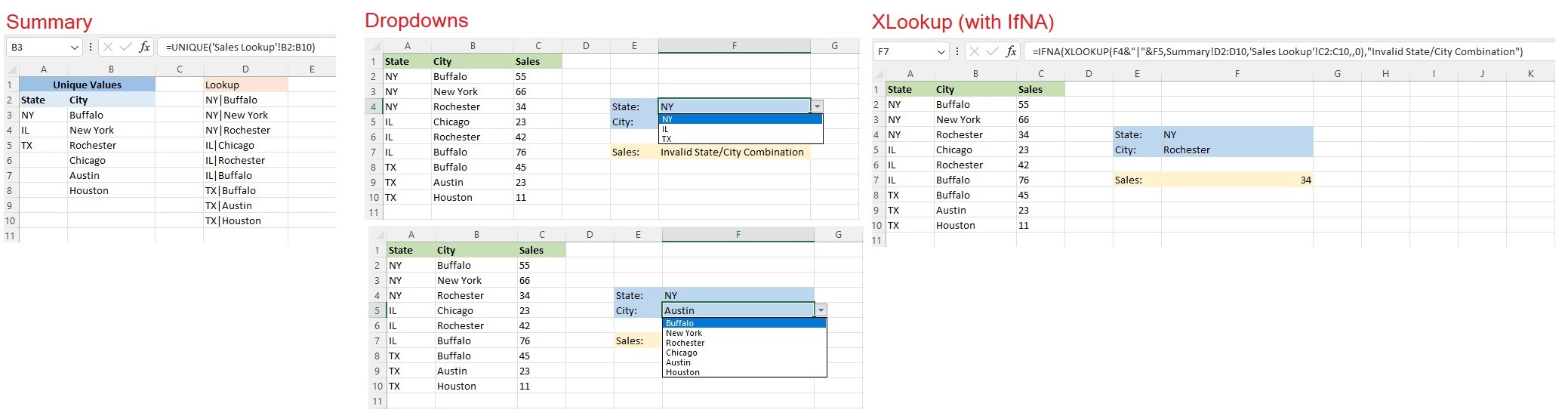 Double Lookup in Microsoft Excel