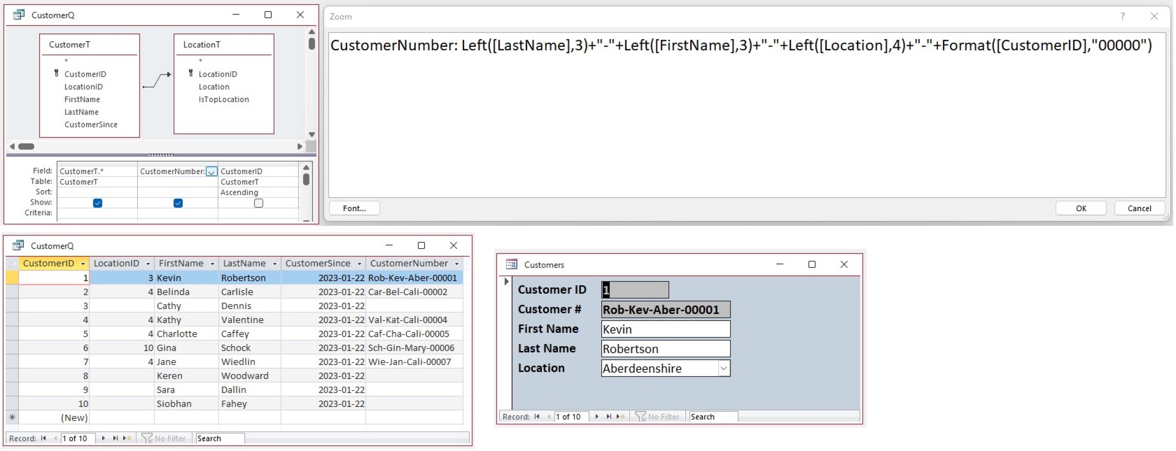 Concatenate and Load Results - Access TechHelp - Computer Learning Zone