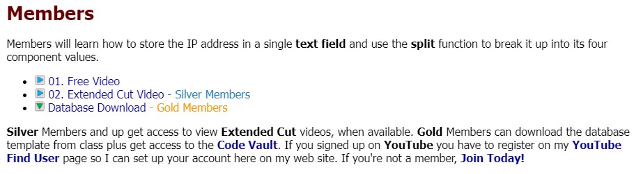 Extended Cut For Members - Access TechHelp - Computer Learning Zone