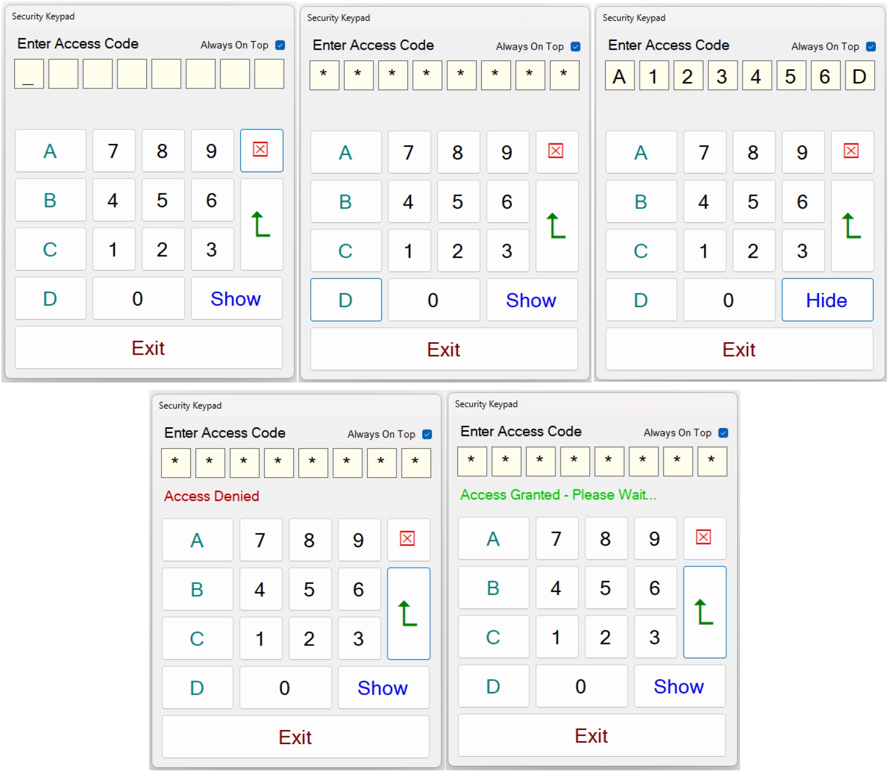 New Security Keypad - - Computer Learning Zone