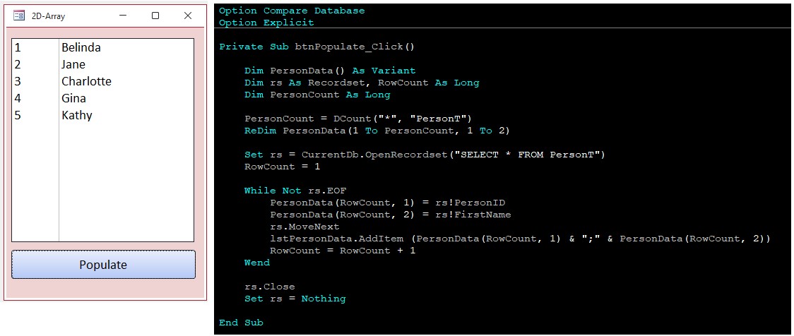 Memory Lookup Tables - Access Developer Forum - Computer Learning Zone