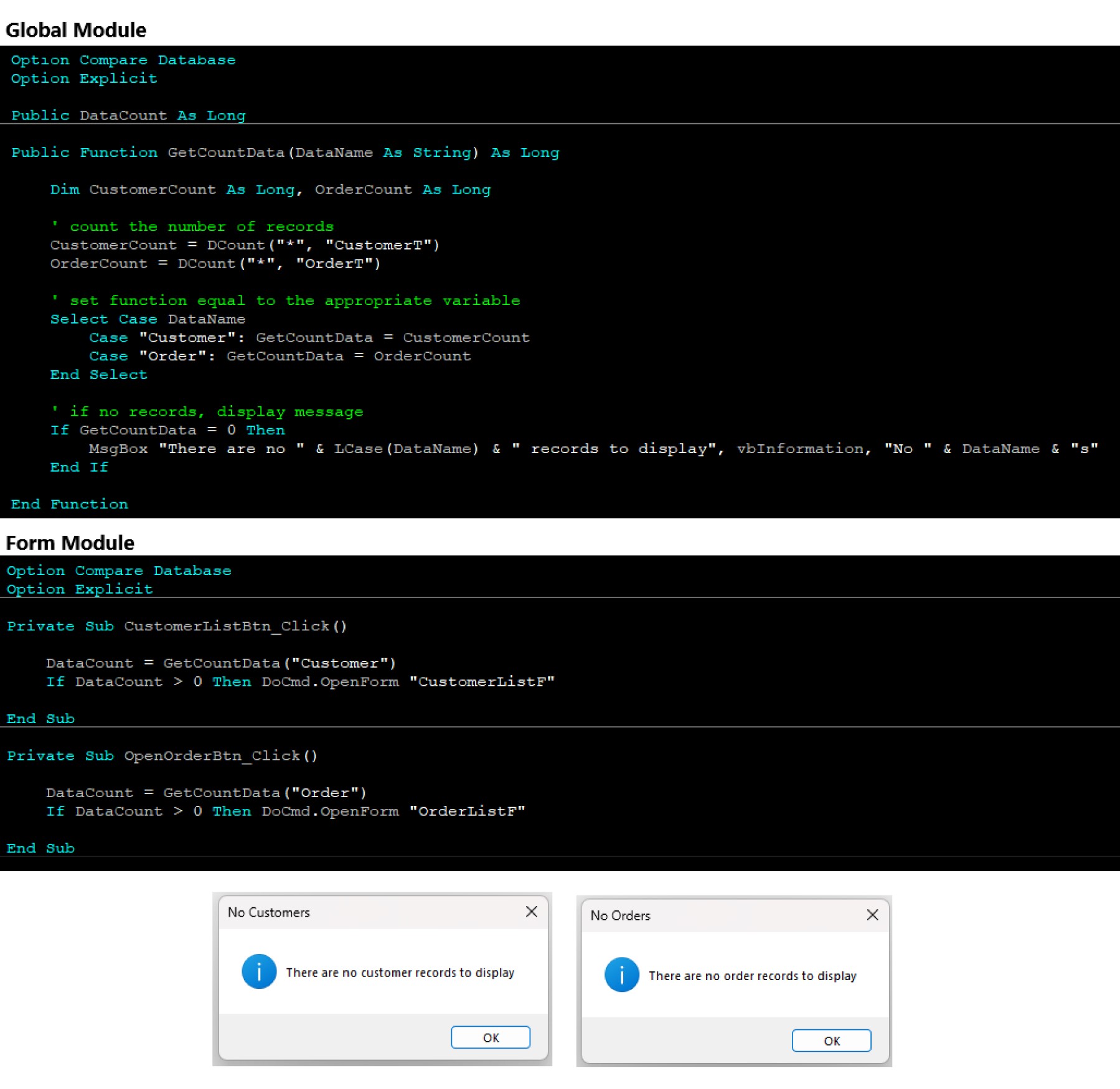 GetDataCount Function - Access Developer Forum - Computer Learning Zone