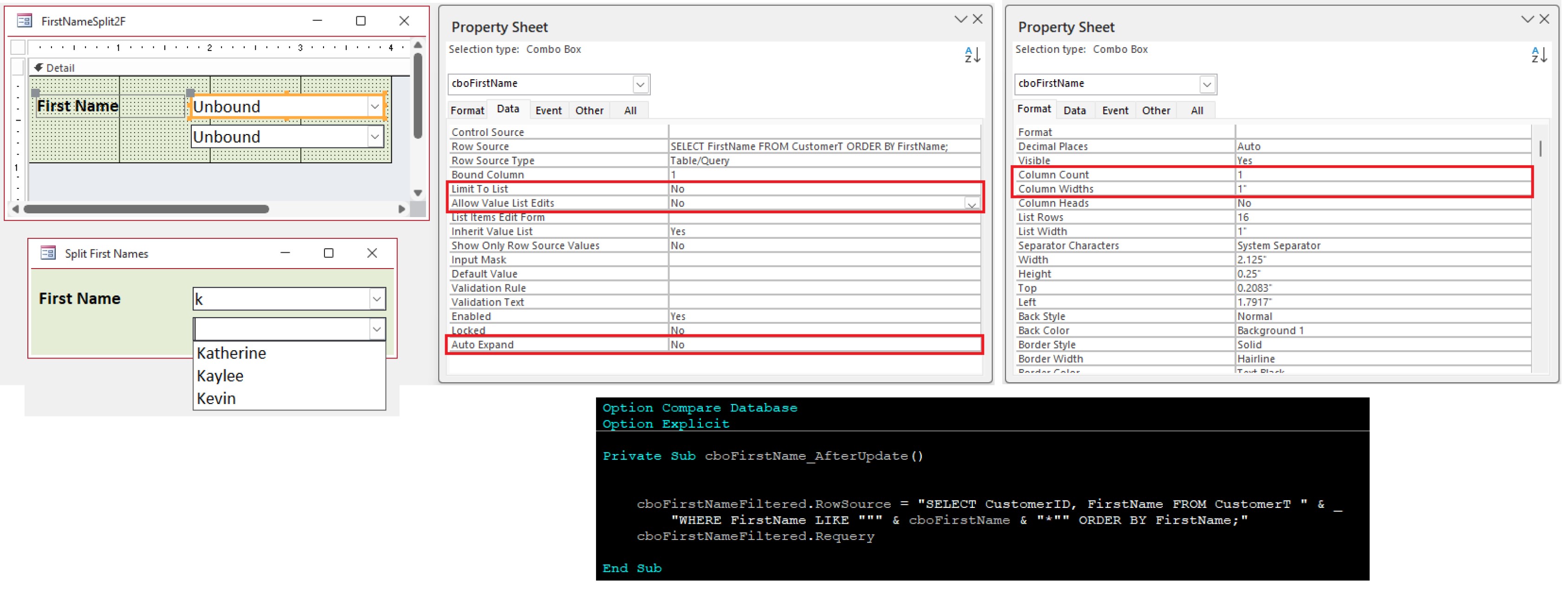 Lean Mean v Getting the Job Done Combo Boxes - Microsoft Access Forum - Computer Learning Zone