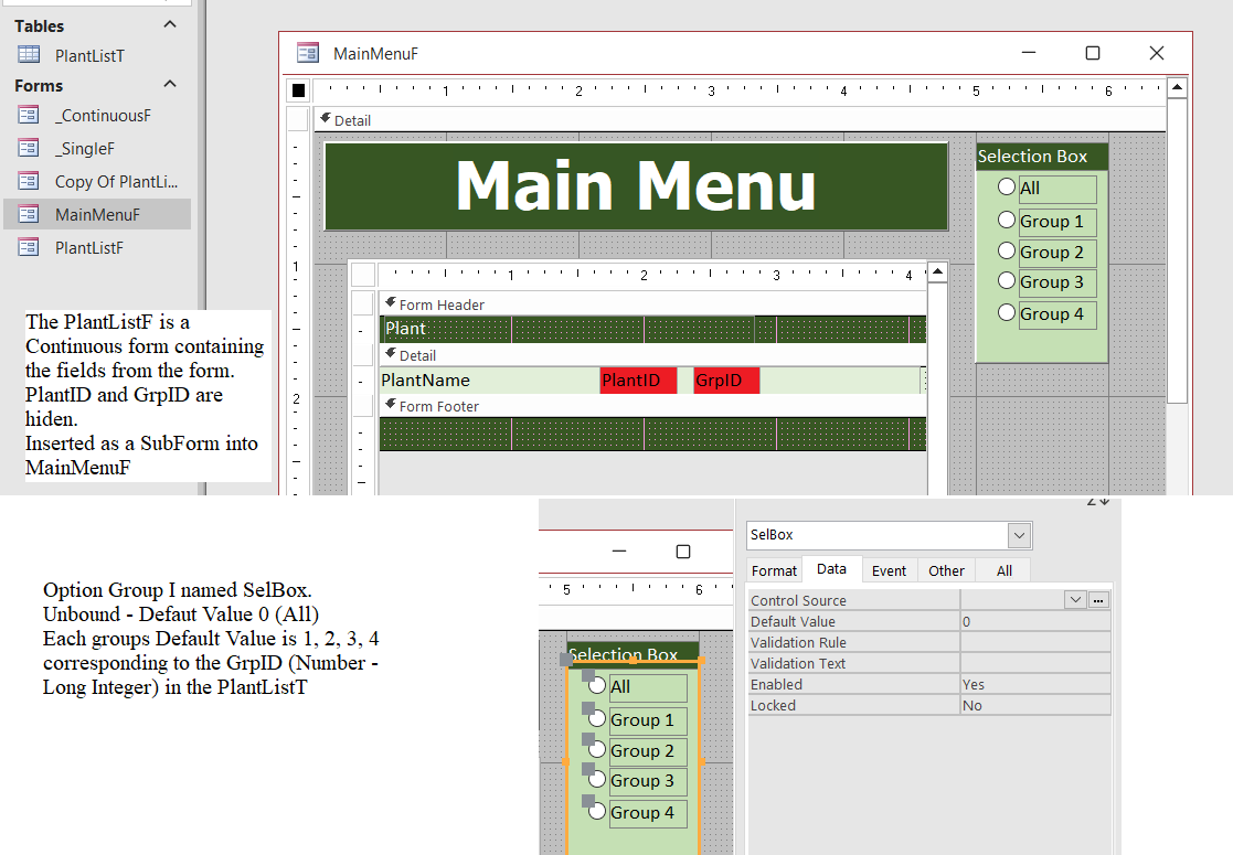 Option Group - Access Developer Forum - Computer Learning Zone