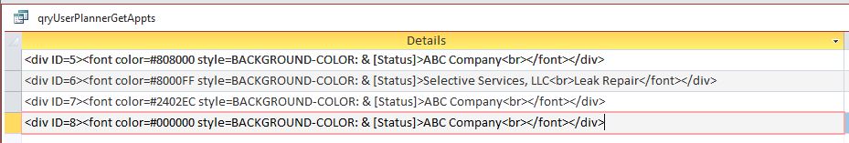 Cell Backcolor - Access Developer Forum - Computer Learning Zone