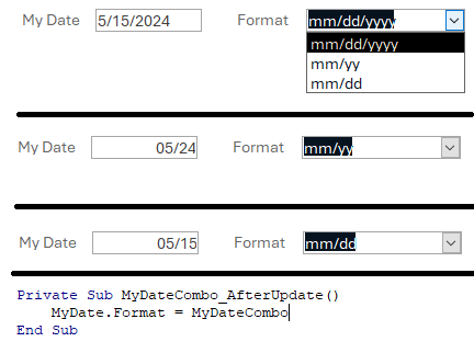 Date Dropdown - Microsoft Access Forum - Computer Learning Zone