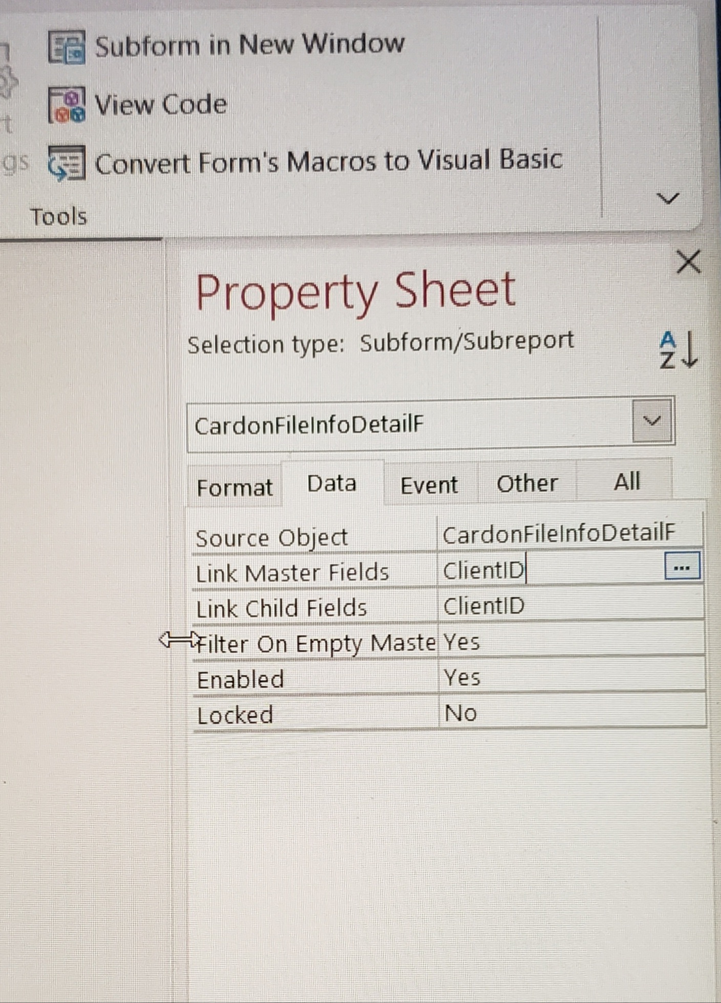 Child Fields to Master Fields - Microsoft Access Forum - Computer Learning Zone
