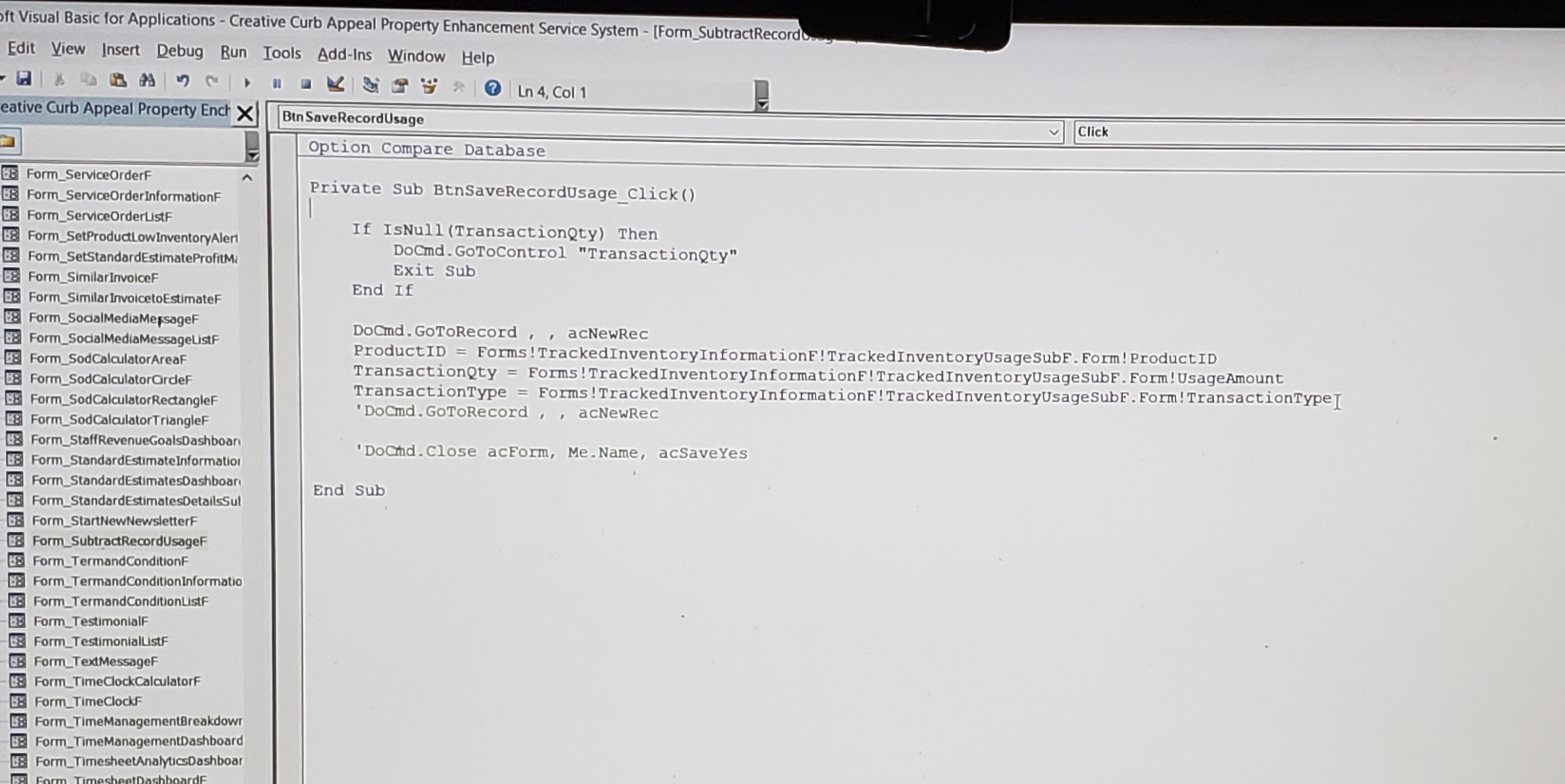 Inventory Item Filter - Microsoft Access Forum - Computer Learning Zone