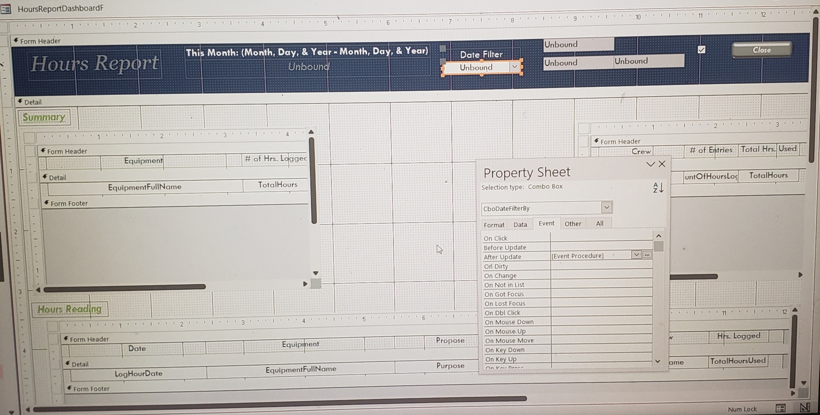 Filter a Single Form - Access TechHelp - Computer Learning Zone