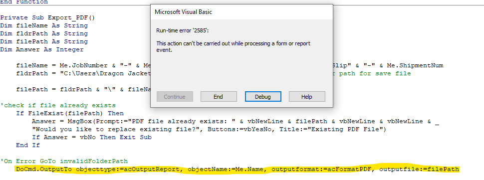 Saving Reports - Access Developer Forum - Computer Learning Zone