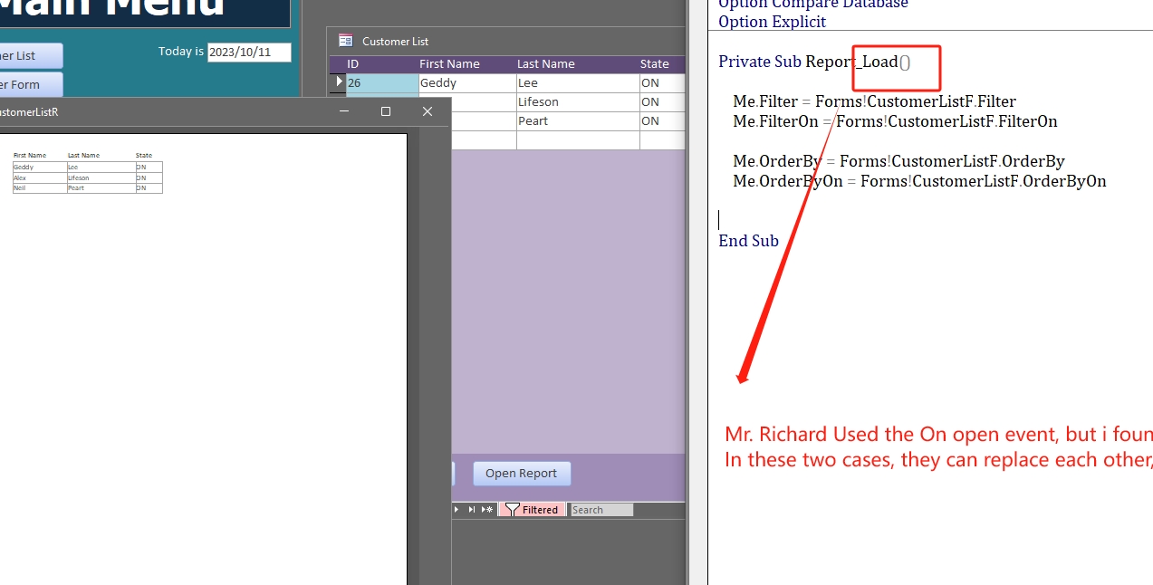 ON Open On Load Event - Microsoft Access Forum - Computer Learning Zone