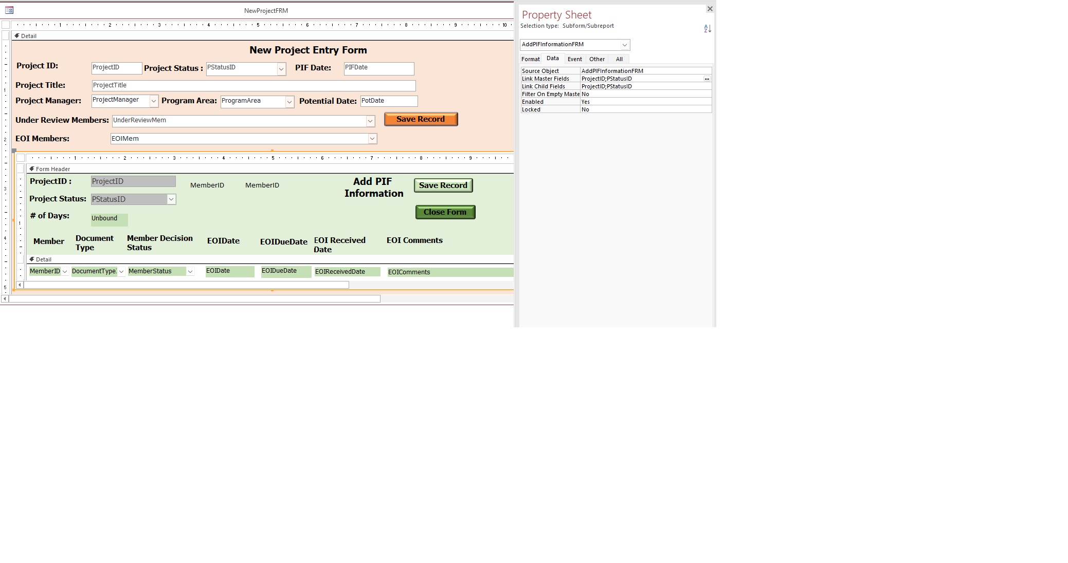 Sub form - Microsoft Access Forum - Computer Learning Zone