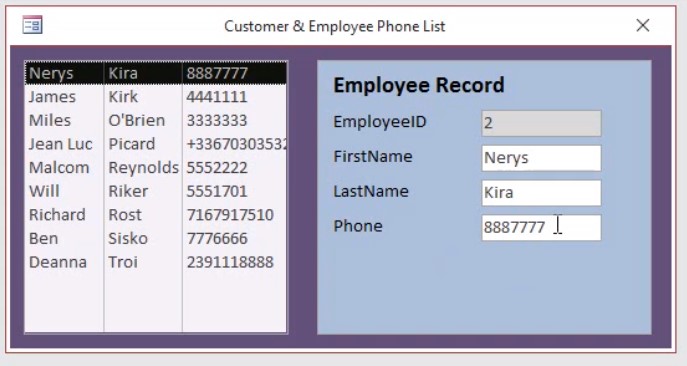 Search Form 2.0 Union Query - Search Form 2.0 in Microsoft Access - Computer Learning Zone