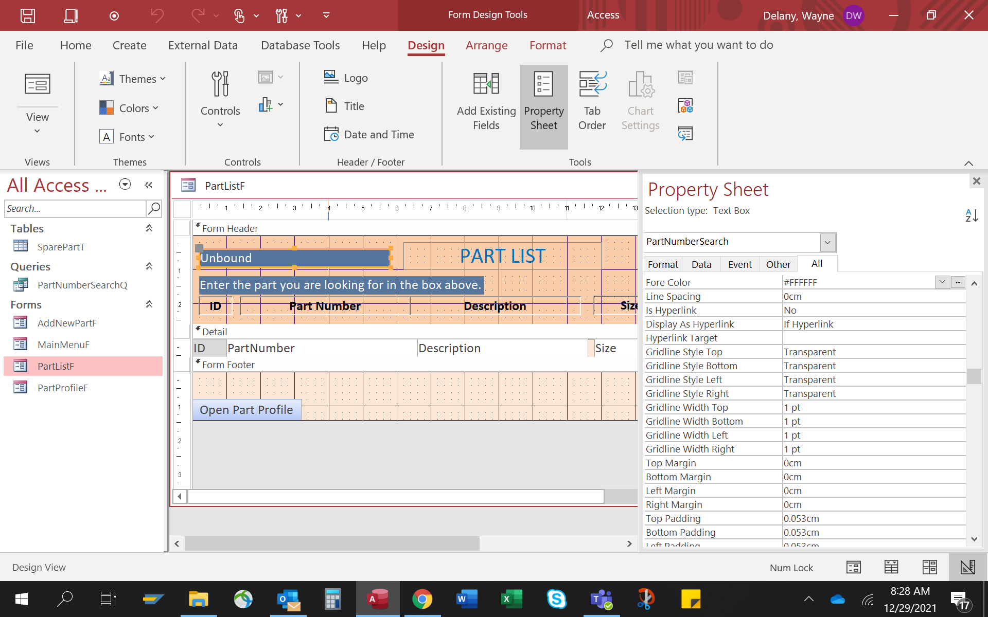 Search Form 2.0 in Microsoft Access