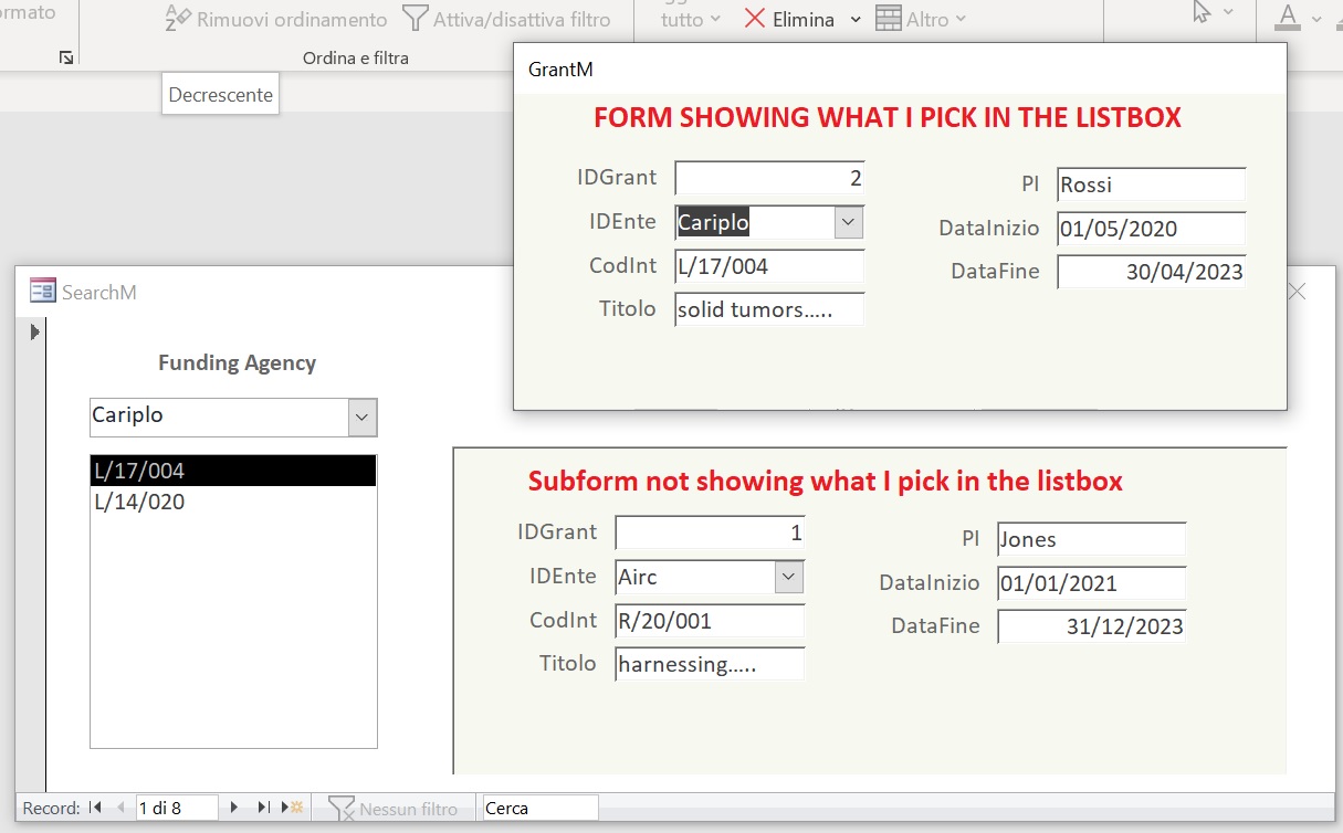 Listbox Filter in subform - List Box Filter in Microsoft Access - Computer Learning Zone