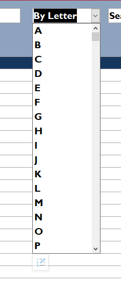Jump By Letter - Access Developer Forum - Computer Learning Zone