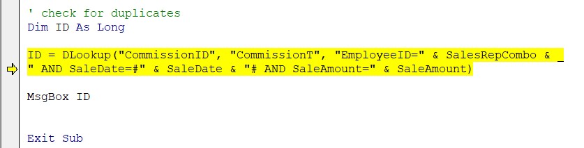invalid use of null - Microsoft Access Developer 3 - Computer Learning Zone
