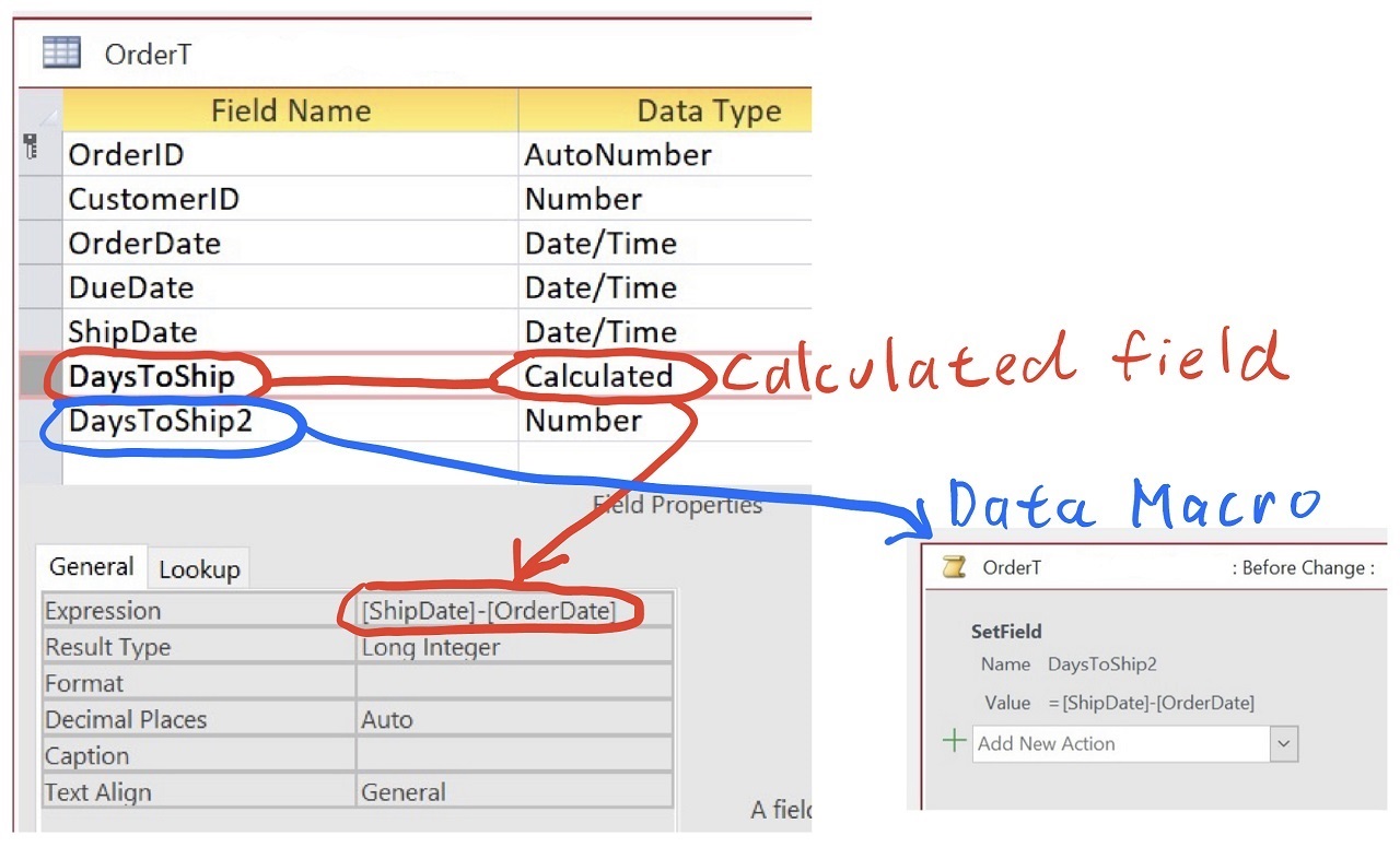 Calculated Field vs Data Macro - Microsoft Access Advanced 6 - Computer Learning Zone