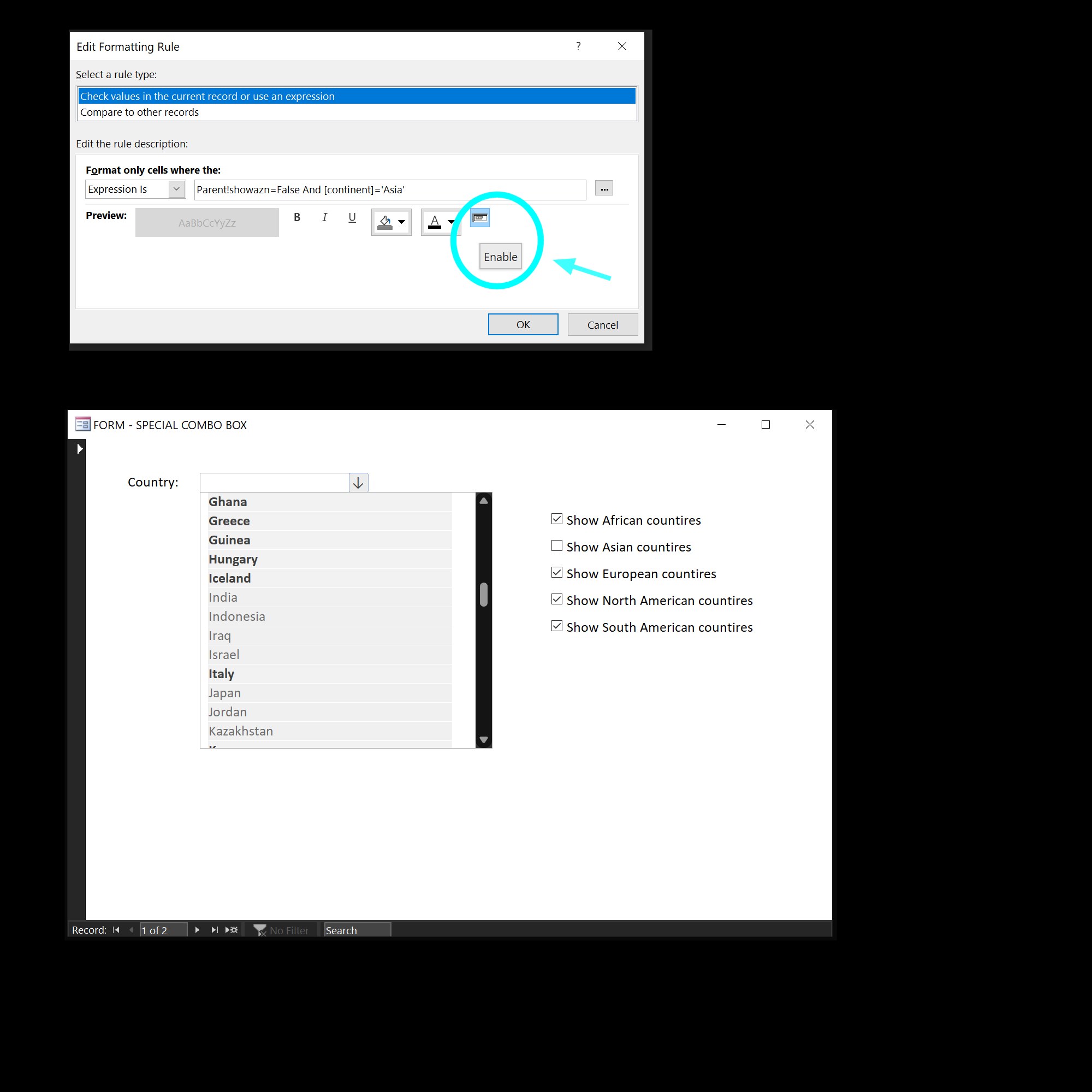 Combo boxes - Microsoft Access Forum - Computer Learning Zone
