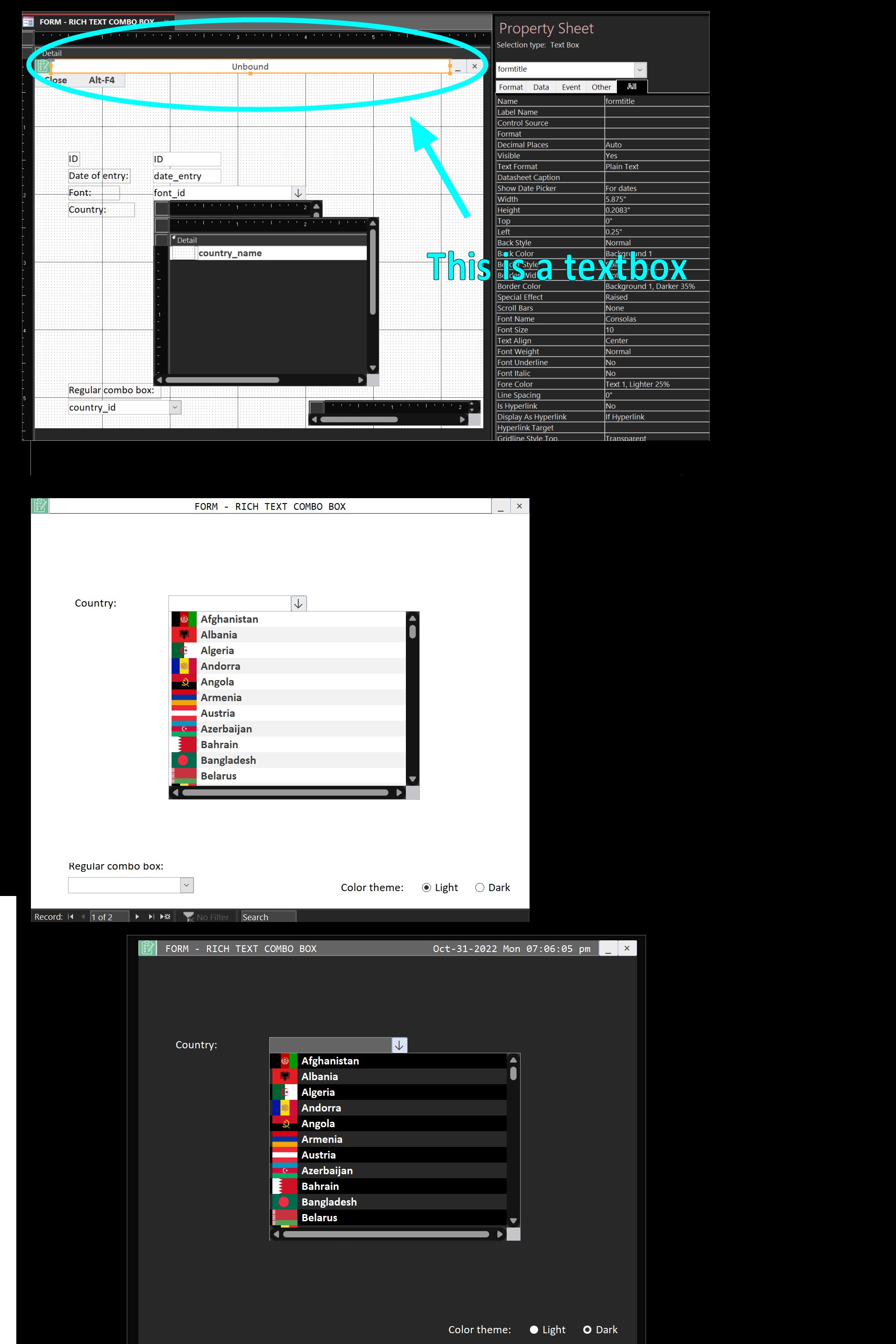 Center Forms Captions - Microsoft Access Forum - Computer Learning Zone