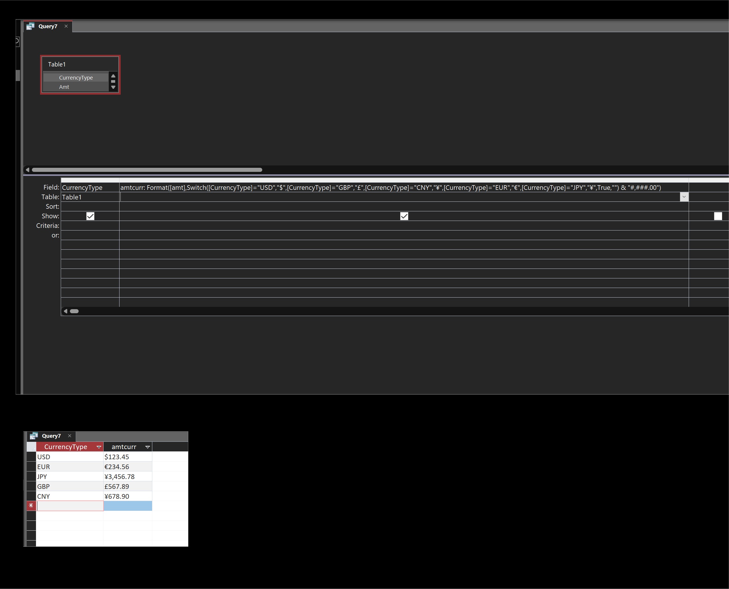 Currency Format in Union Query - Microsoft Access Forum - Computer Learning Zone