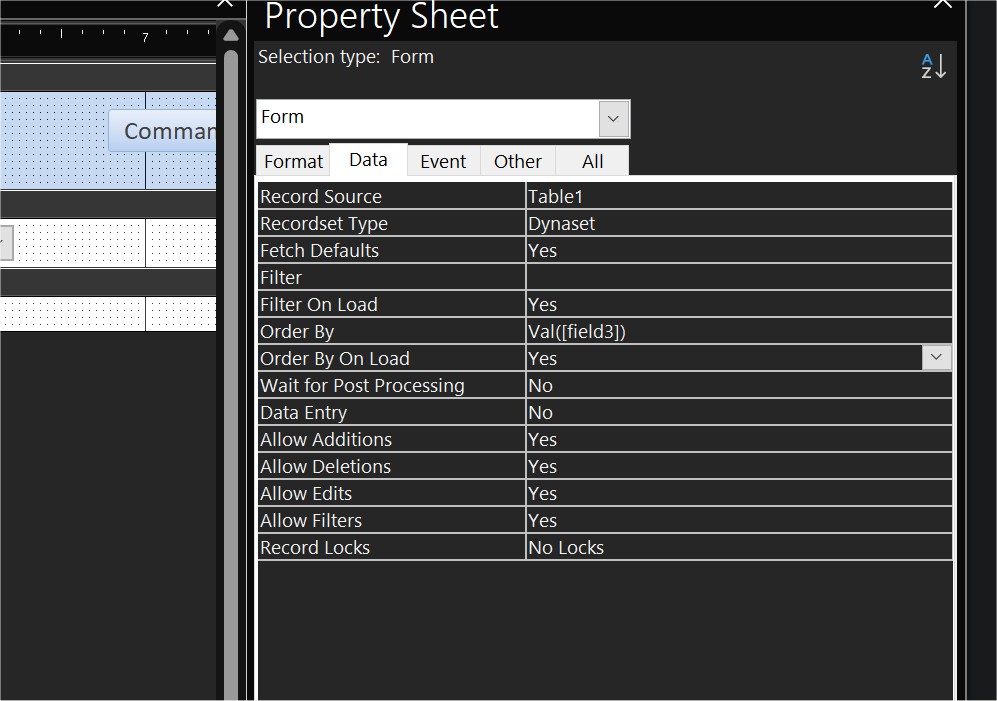 Sort Order Text in Report - Microsoft Access Forum - Computer Learning Zone