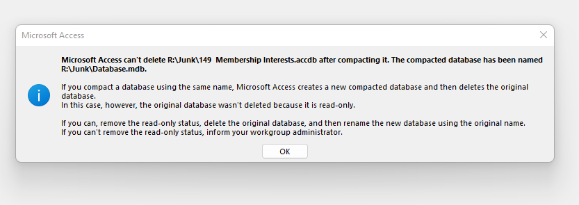 Access Compact and Repair - Microsoft Access Forum - Computer Learning Zone