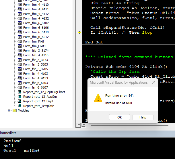 Time machine - ByRef Argument Type Mismatch in Microsoft Access ...
