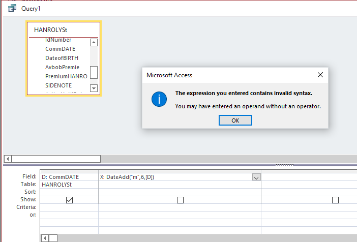 Error on DateAdd function - Microsoft Access Forum - Computer Learning Zone