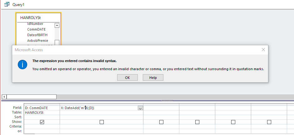 Error on DateAdd function - Microsoft Access Forum - Computer Learning Zone