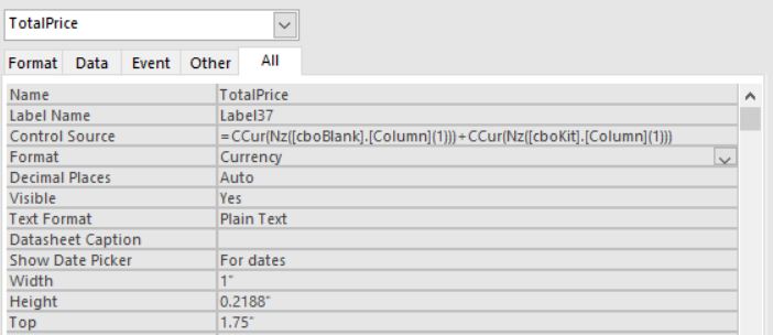 Field mathmatics - Access TechHelp - Computer Learning Zone