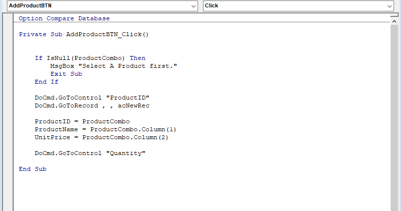 Order Subform - Microsoft Access Forum - Computer Learning Zone