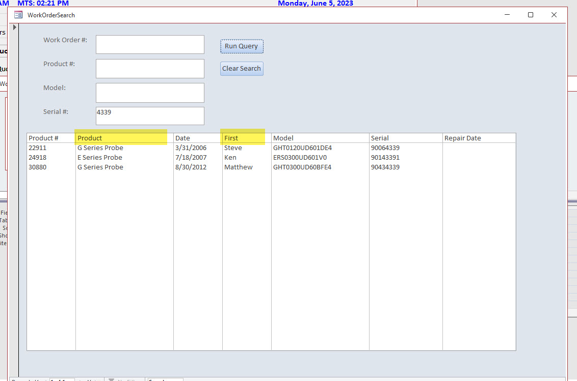 Search Form - Microsoft Access Forum - Computer Learning Zone