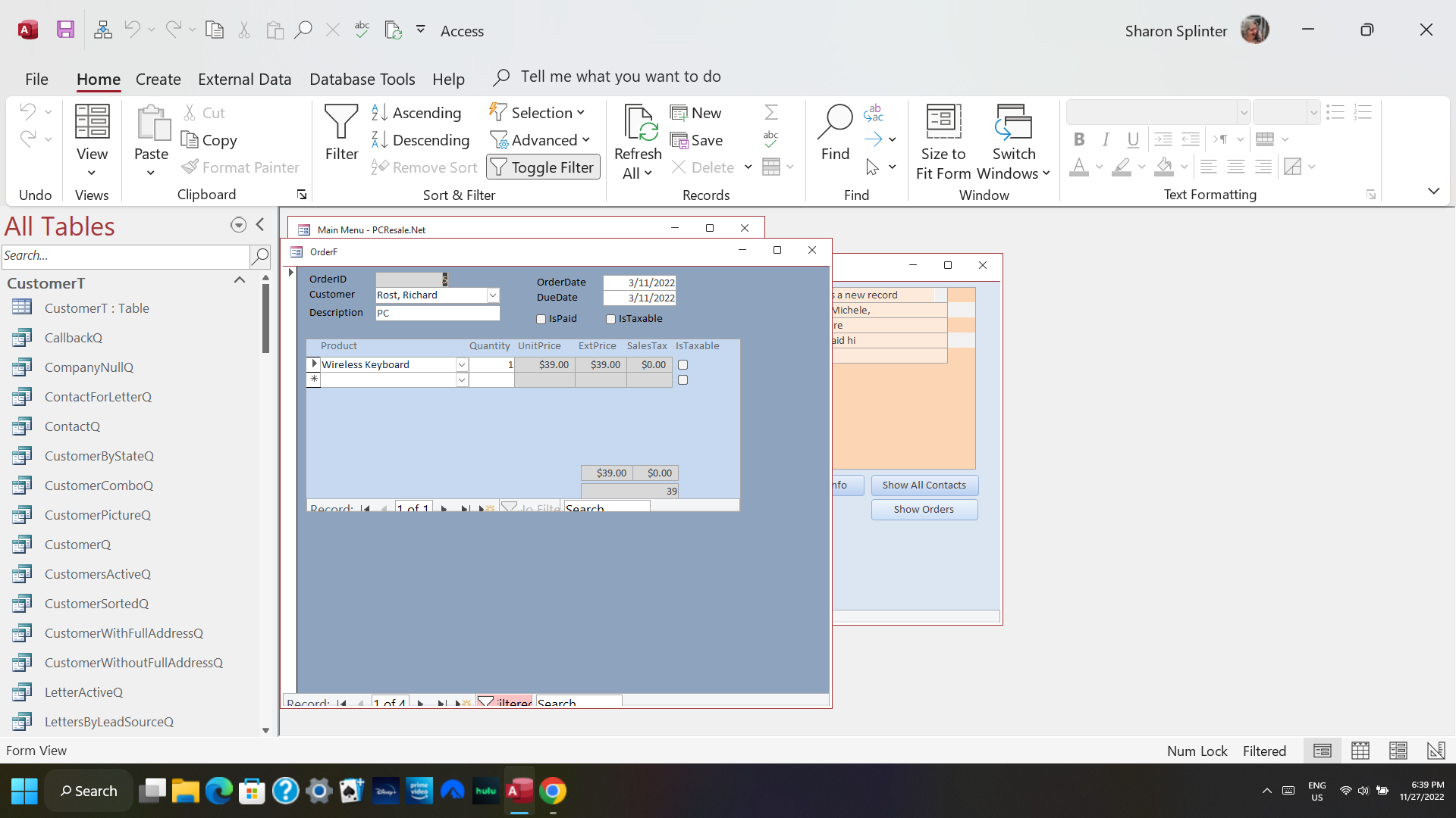 Expert 8 Lesson 6 GrandTotal - Microsoft Access Expert 8 - Computer ...