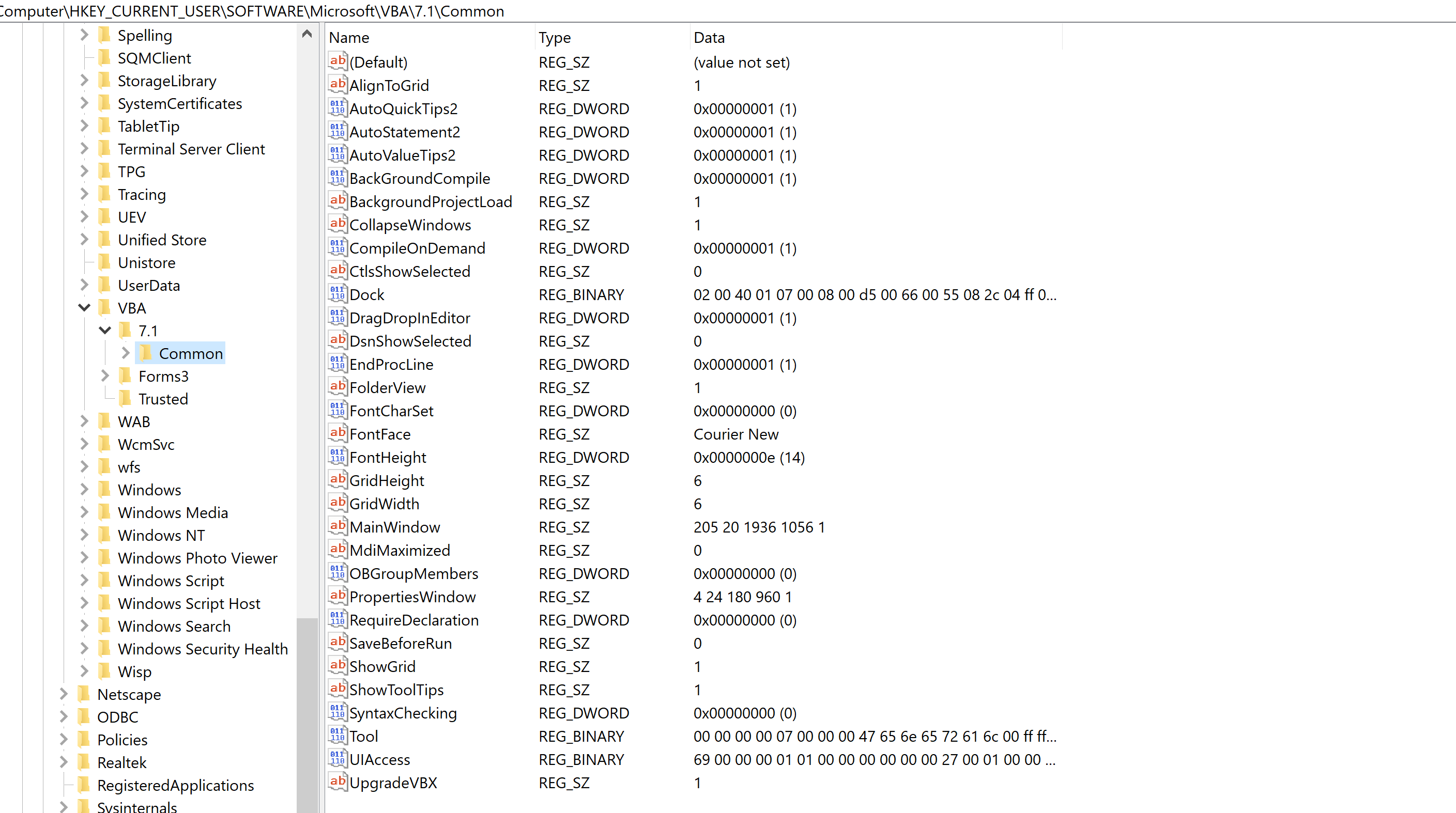 Font Size in VBA Editor - Access Developer Forum - Computer Learning Zone
