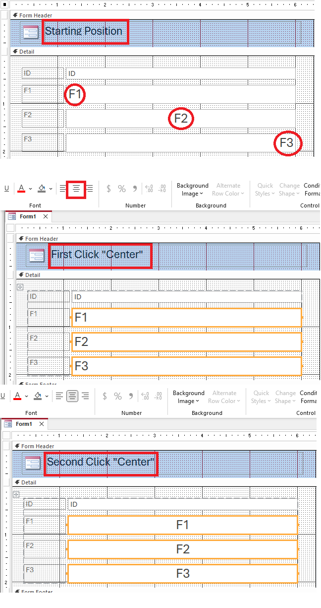 LeftRightCenter align objects - Billing Statements in Microsoft Access, Part 3 - Computer ...