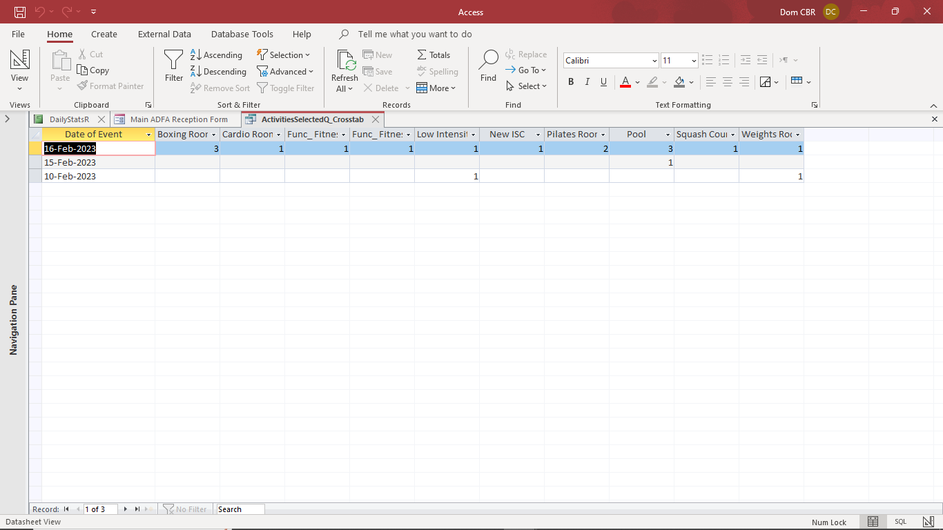 Crosstab as a report source - Microsoft Access Forum - Computer Learning Zone