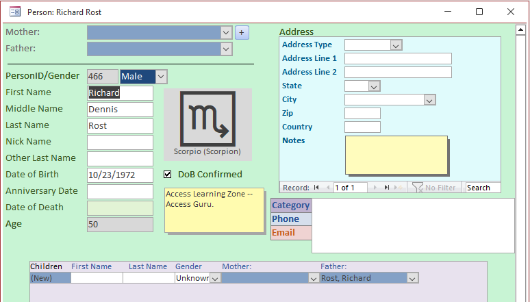 Cant find the MyControl - Self Join Relationships in Microsoft Access - Computer Learning Zone