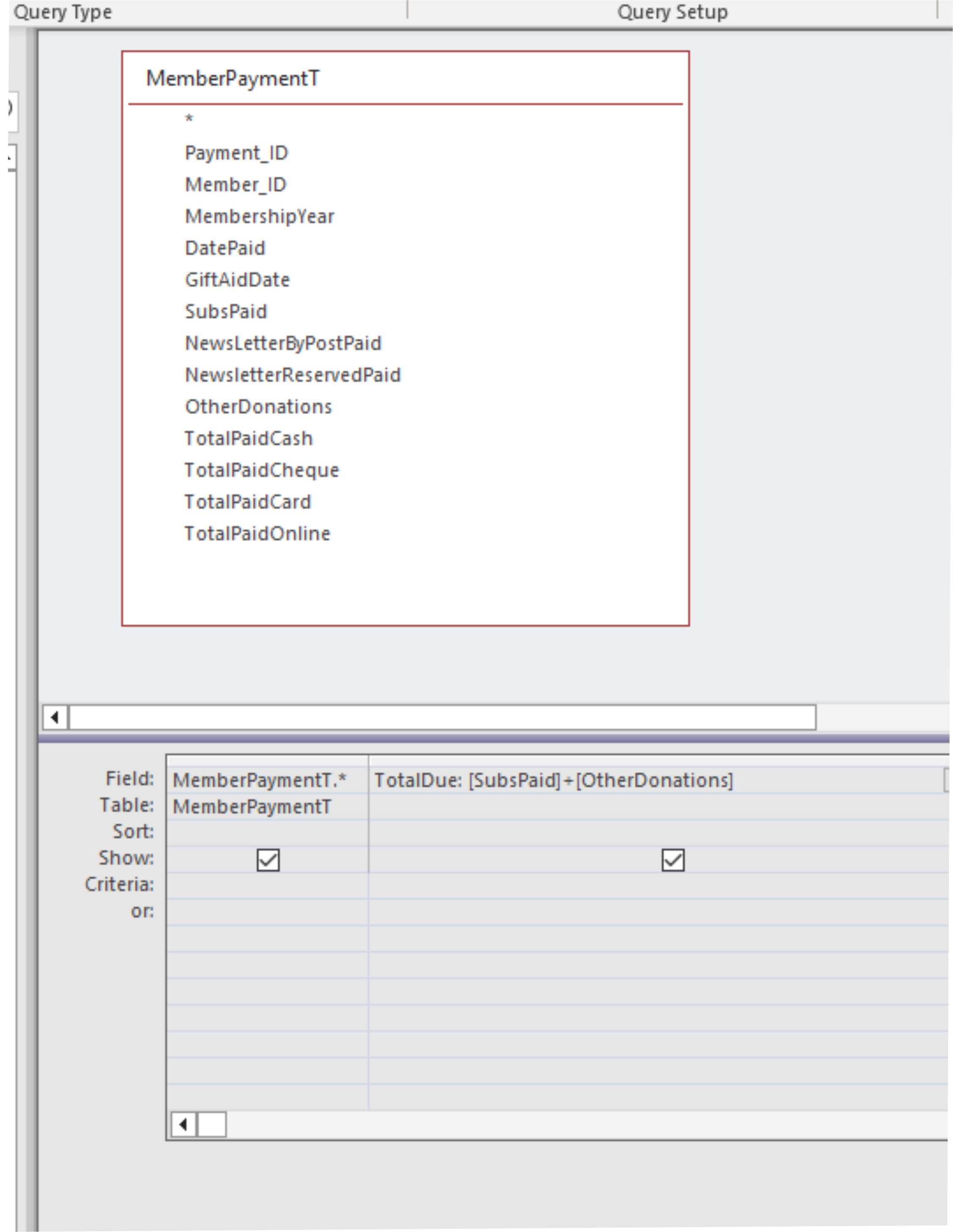 Calculation Query not showing - Microsoft Access Forum - Computer Learning Zone